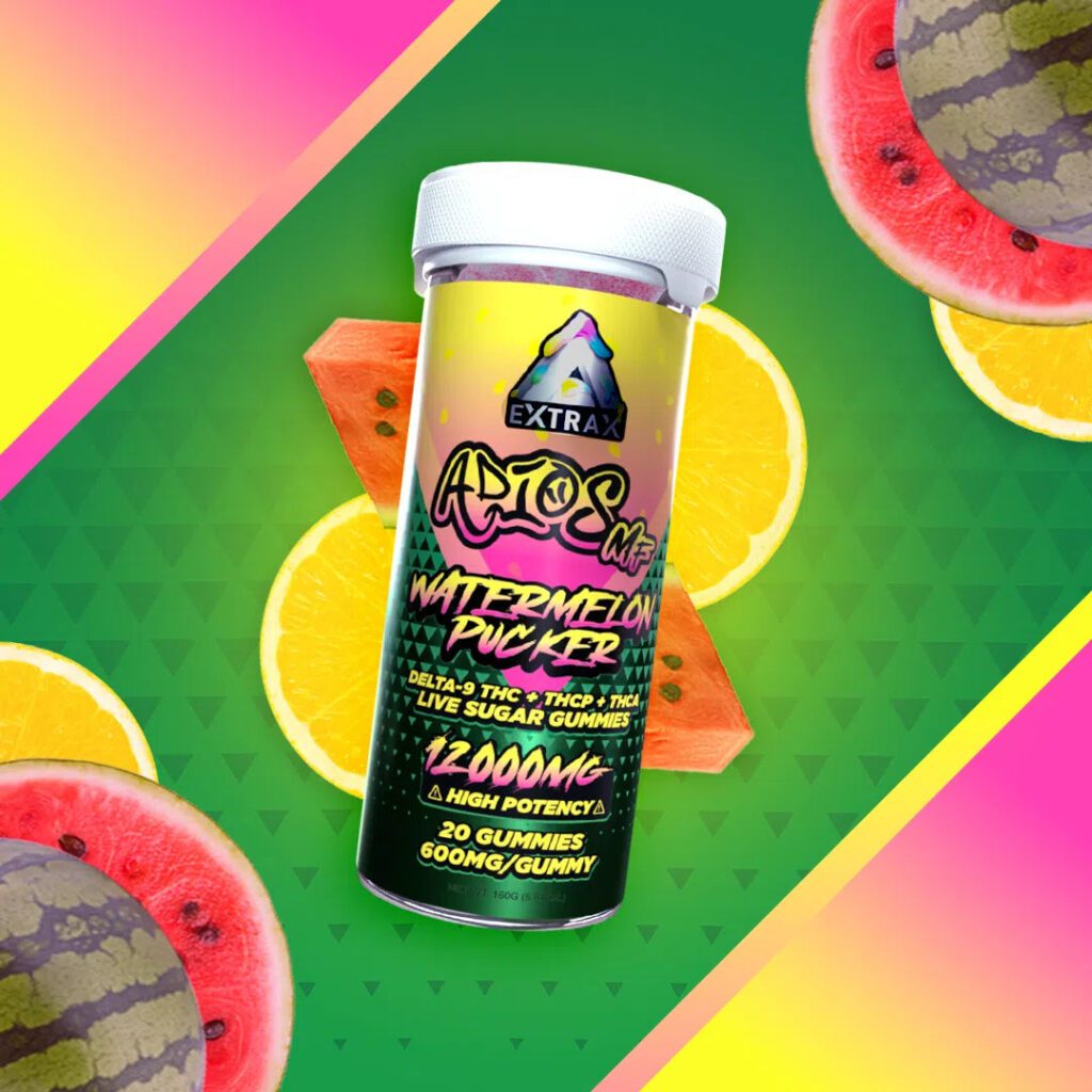 Buy Delta Extrax 12000MG Adiós MF Blend Gummies Online - Destino Farms